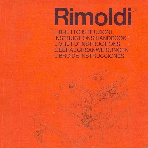 Rimoldi Sewing Machine Instructions